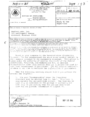 Fillable Online U.S. EPA, Pesticide Product Label, READY TO USE THYMO ...