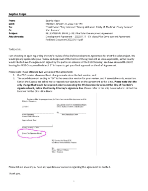 Fillable Online Development Agreement DRAFT - Comparison Doc 22.01.11 ...