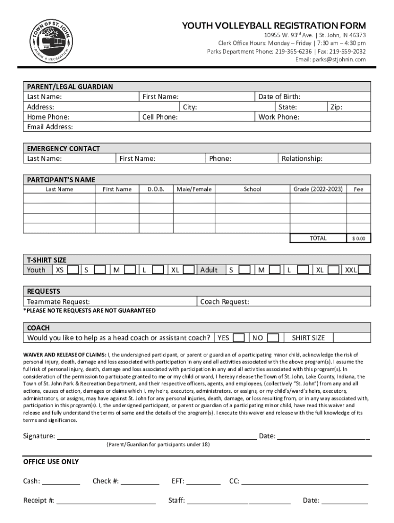 Fillable Online Park Pavilion Facility Permit Application Form - St ...