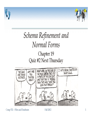 Fillable Online Chapter 19 - Schema Refinement and Normal Forms FlashcardsQuizlet Fax Email ...