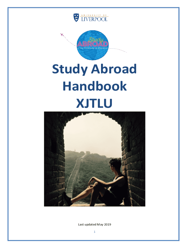 Fillable Online Study Abroad Handbook XJTLU - The University of ...