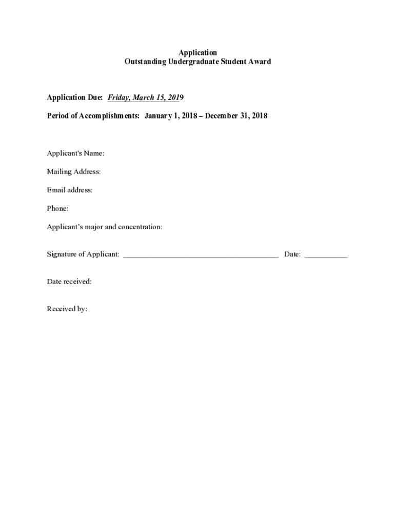 Fillable Online studentscholarships.orgscholarship9346Scholarship Application - Outstanding ...