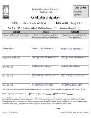 Fillable Online : Approve Certification of Signatures Fax Email Print ...