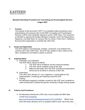 Fillable Online Standard Operating Procedure Purpose & ExamplesWhat is ...