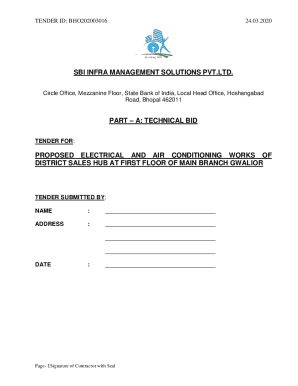 Fillable Online GENERAL TECHNICAL SPECIFICATIONS FOR BUILDING WORKS ...