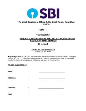 Fillable Online STATE BANK OF INDIA, Regional Business Office Branch ...