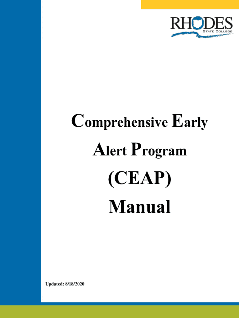 Fillable Online (CEAP) Manual - James A. Rhodes State College Fax Email ...