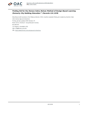 Fillable Online pdf oac cdlib Gehry Nelson (Doreen) Method of Design ...