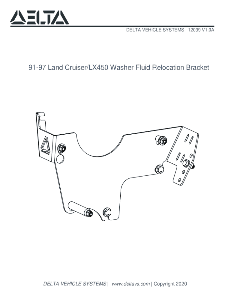 Fillable Online Delta Vehicle SystemsDelta Vehicle Systems - Shop 80 ...