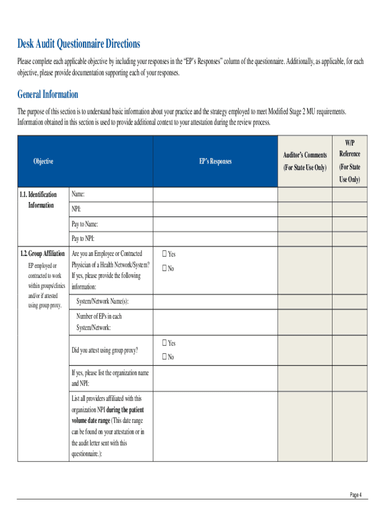 Fillable Online dhhr wv Sample desk audit questionsOffice of Financial ...