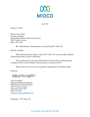 Fillable Online puc sd MIDCO - South Dakota Public Utilities Commission ...