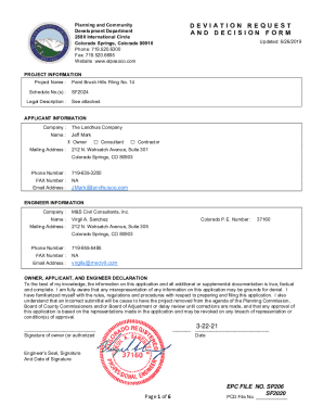 Fillable Online DEVIATION REQUEST Fax Email Print - pdfFiller