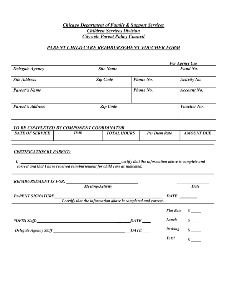 Fillable Online Department Of Family And Support Services (DFSS ...