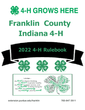Fillable Online extension purdue Franklin County IndianaWelcome to ...