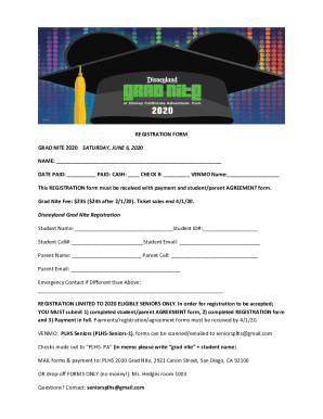 Fillable Online Grad Nite 2020 Participation Form - img1.wsimg.com Fax ...