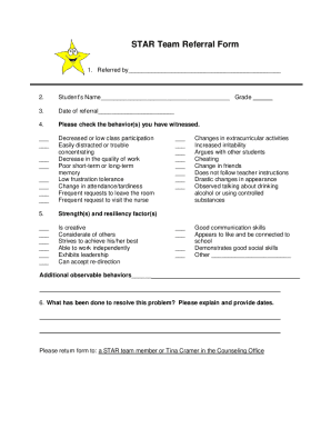 Fillable Online Student Support Team Referral Form TemplateJotform Fax ...