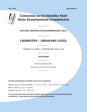 Fillable Online gov.ie - Leaving Certificate 2021 information for ...