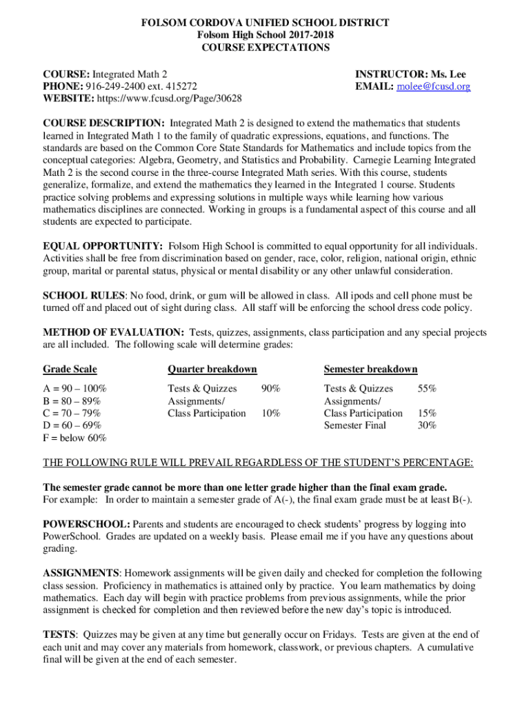 Fillable Online Special Education / Welcome - Folsom Cordova Unified School District Fax Email ...