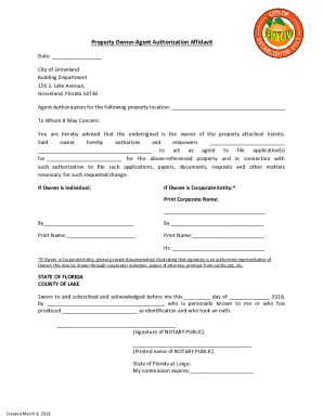 Fillable Online fill.ioProperty-Owner-Agent-AuthorizationFillable ...