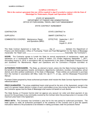 Fillable Online srm magic ms FREE 7+ Sample Contract Agreement Forms in ...