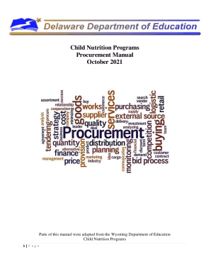 Fillable Online Procurement in Child Nutrition Programs - Nutrition (CA ...