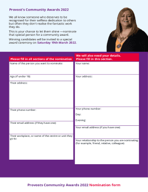 Fillable Online Employee Of The Year Award Nomination Letter Sample ...