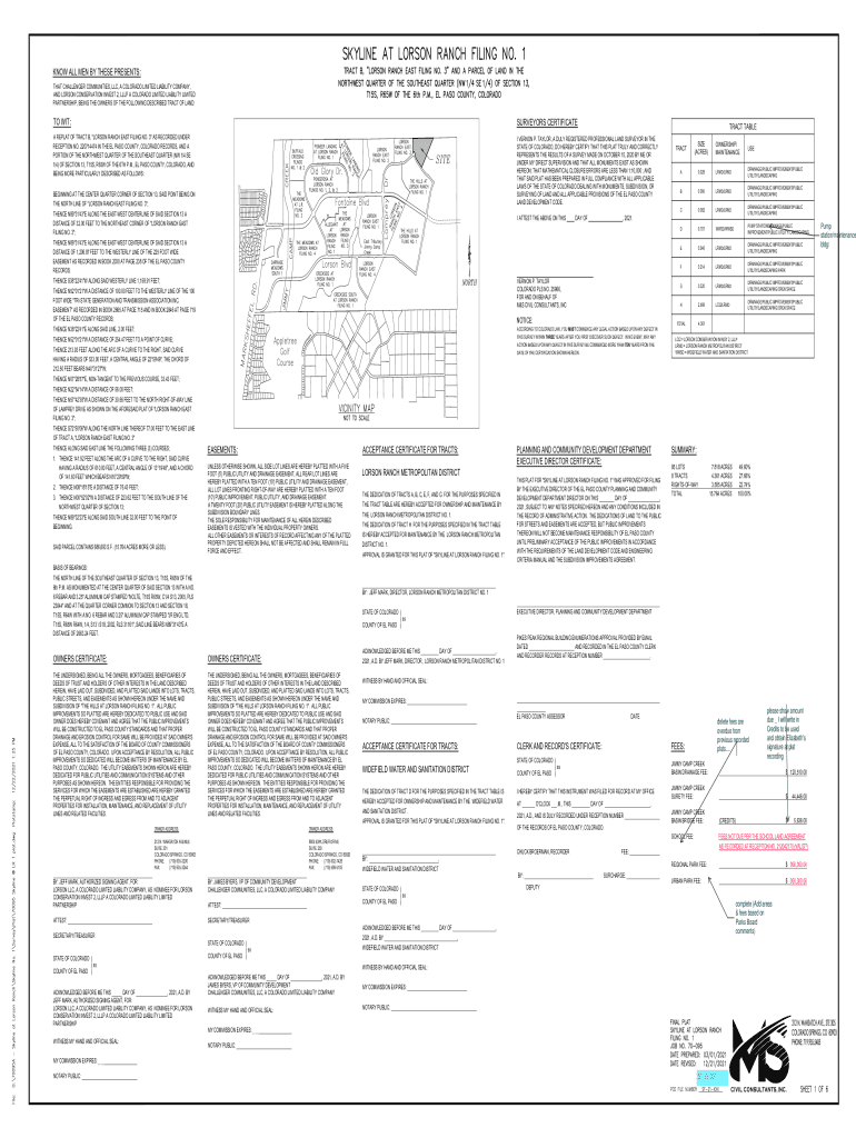 Fillable Online THAT CHALLENGER COMMUNITIES, LLC, A COLORADO LIMITED ...