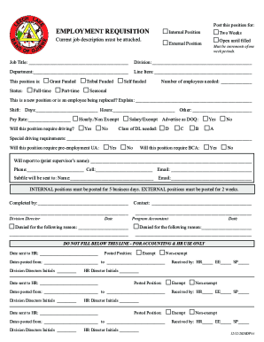 Fillable Online 3 Examples of an Internal Job Posting Template copy/paste 2 for free!3 Examples ...