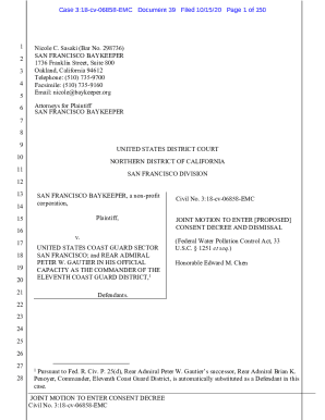 Fillable Online JOINT MOTION TO ENTER CONSENT DECREE Civil No. 3 ...