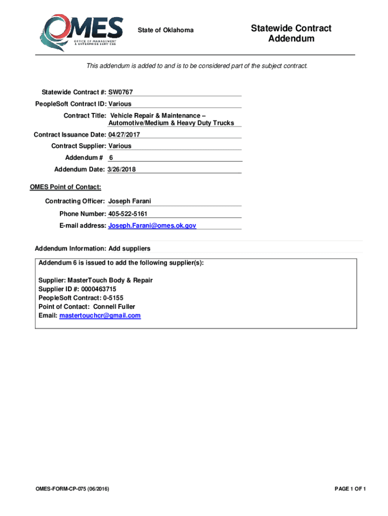 Fillable Online State of Oklahoma Auditor and Inspector Office Solicitation Cover Page ... Fax ...