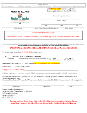 Fillable Online For Office Use Only: Payments /Forms Received Sample ...
