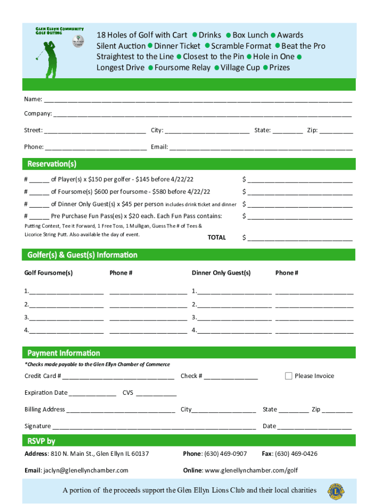 Fillable Online 2022-Golf-Registration-Sponsorship-Form-Final.pdf Fax ...