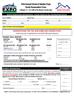 Fillable Online Booth-Reservation-Form-and-Exhibit-Space-Sold-12.2.pdf ...