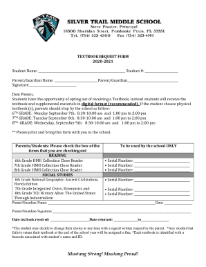 Fillable Online Textbooks / RPHS Textbook Request Form - Fort Bend ISD ...