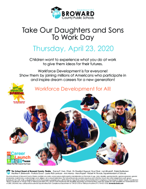 Fillable Online Take Our Daughters and Sons to Work Day - Wikipedia Fax ...