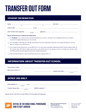 Fillable Online utep.edutransfer-out-formJ-1 Transfer Out Form ...