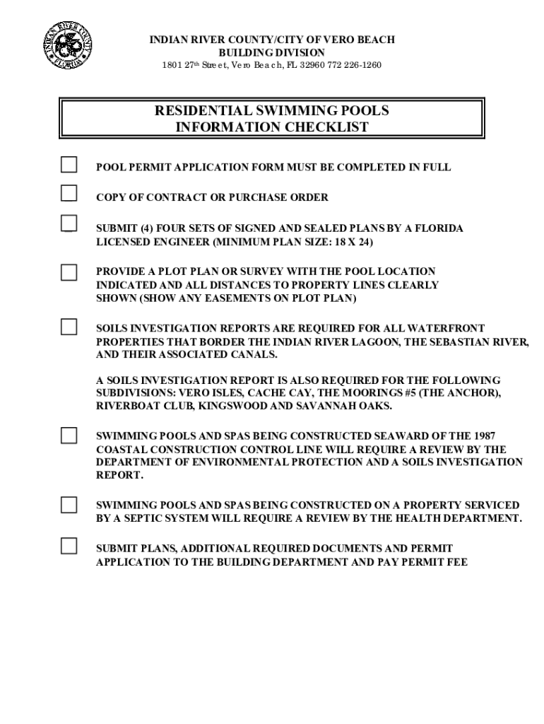 Fillable Online Revised Residential Swimming Pool Application 8.10.17 ...