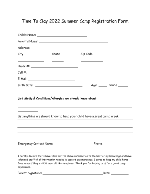 Fillable Online form.jotform.com2135440996951652022 Summer Camp Registration - Jotform Fax Email ...