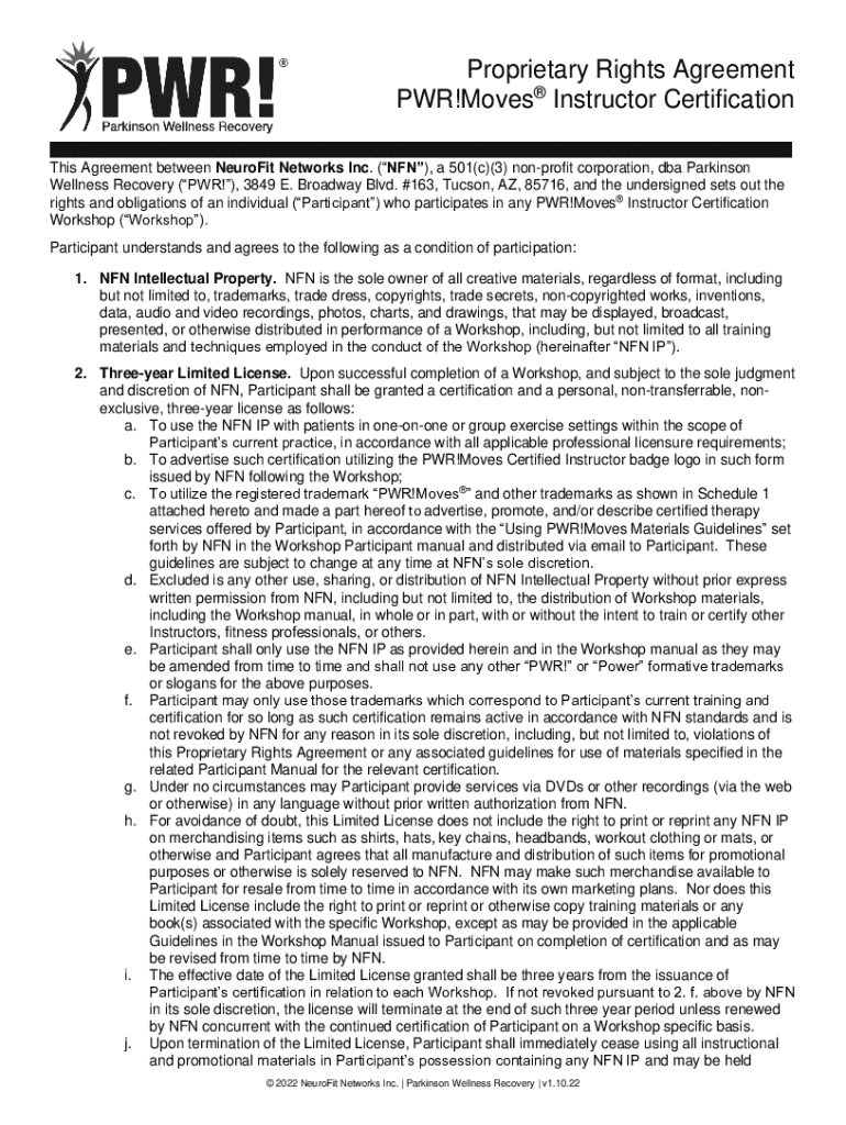 Fillable Online Proprietary Rights Agreement Sample ClausesLaw Insider ...