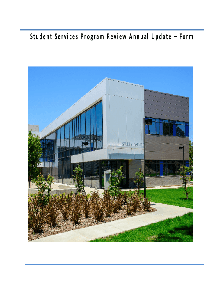 Fillable Online Student Services Program Review Annual Update Form ...