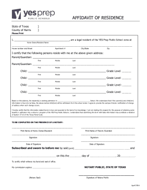 Fillable Online Free Proof of Residency Letter (Affidavit of ...