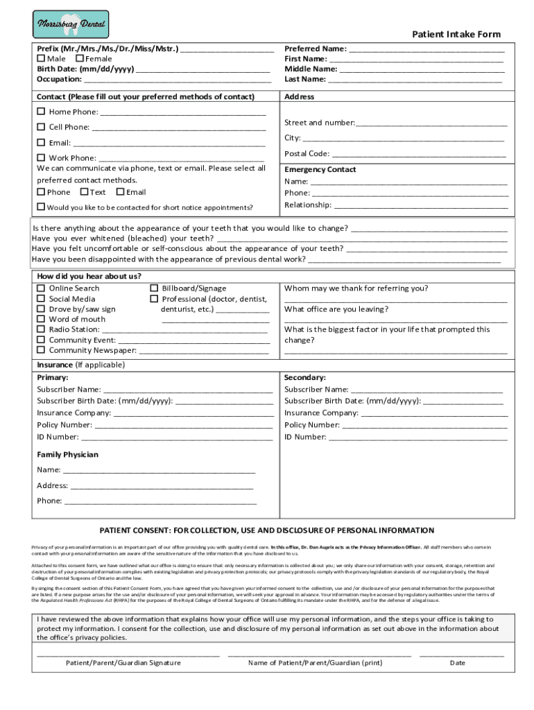 Fillable Online fill.ioPATIENT-REGISTRATION-FORM-Mr-Mrs-Miss-Ms ...