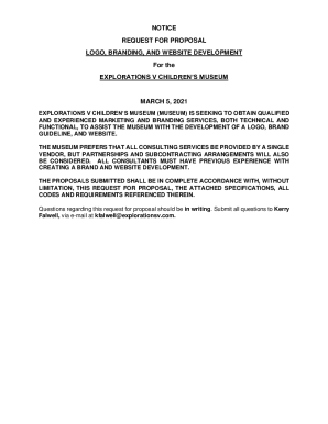 Fillable Online 50+ SAMPLE Branding Request for Proposal in PDF Fax ...