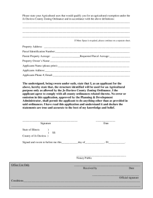 Fillable Online Agricultural Exemption Statement & Affidavit Fax Email ...