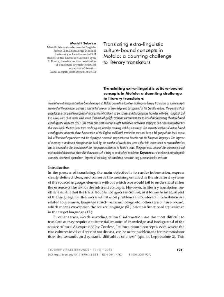 Fillable Online scholar.google.comcitationsMosisili SEBOTSA (PhD ...