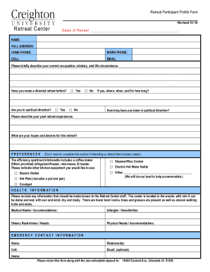 Fillable Online Retreat Participants Welcome Letter: 4 Templates ...