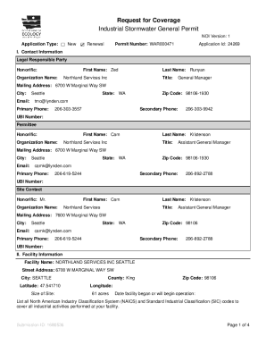 Fillable Online NPDES Industrial Stormwater General Permit - Tennessee ...