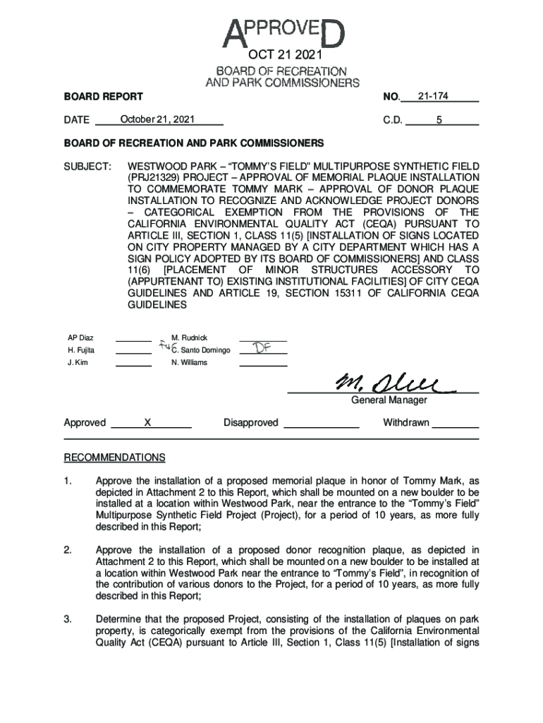 Fillable Online WESTWOOD PARK TOMMYS FIELD MULTIPURPOSE SYNTHETIC FIELD ...