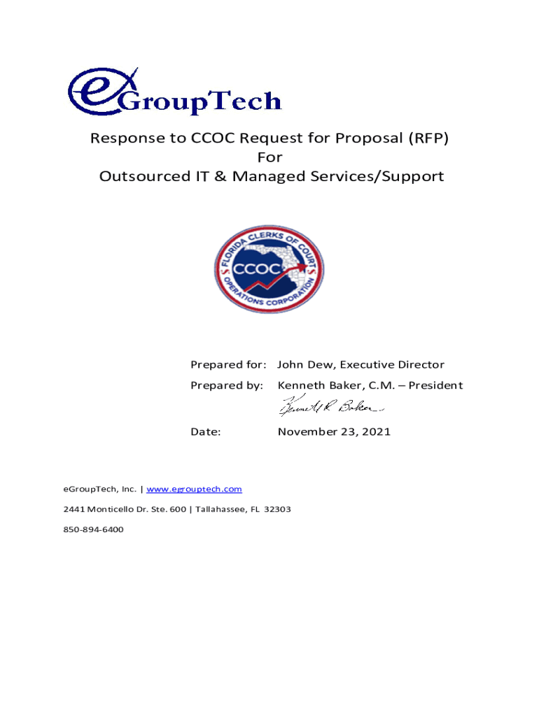 Fillable Online flccoc.org wp-content uploadsRequest for Proposal ...