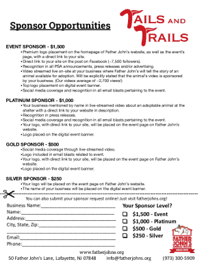 Fillable Online The Complete Guide to Event Sponsorship in ...